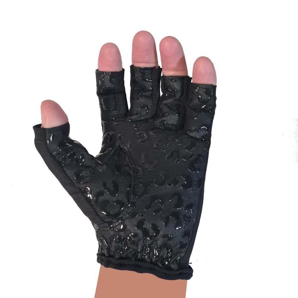 Sticky Leopard Pole Dance Gloves, Maximum Grip and Unique Style – PDT